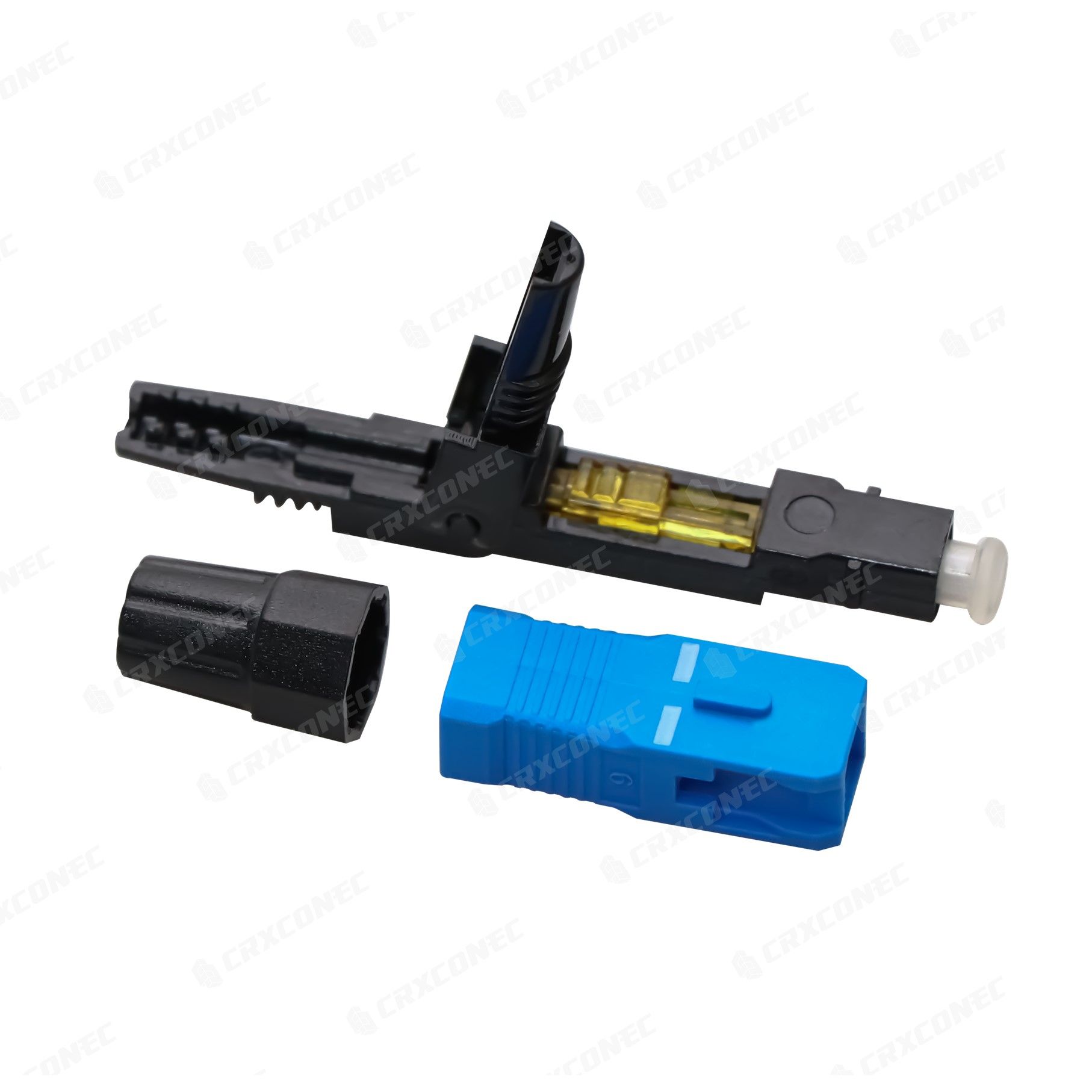 SC UPC Pre-embedded Fiber Optic Fast Connector For 0.9mm Cable | Advanced Fiber Cabling & Data ...
